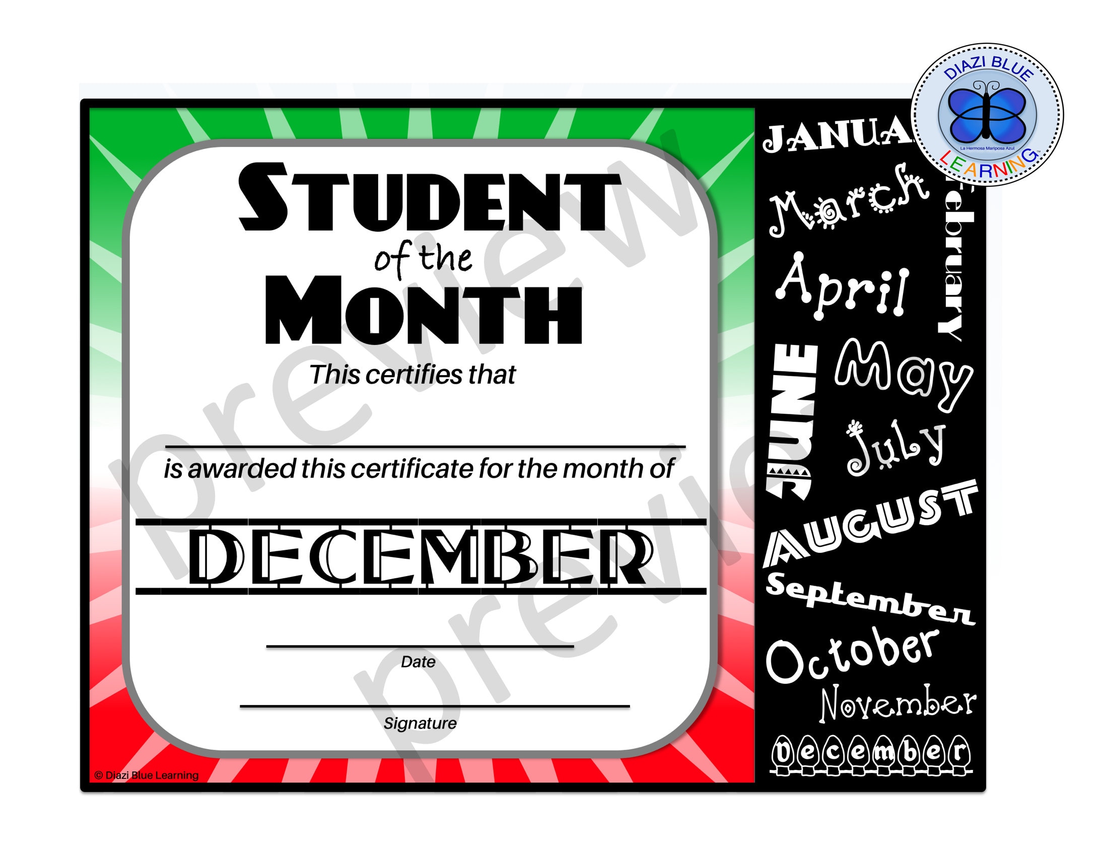 Memorabilia Collectibles Classroom Certificates Printables Editable PDF ...