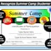 Summer Camp Certificates, Editable Summer Camp Certificates, Printable ...