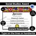 Kente Social Studies Award Certificate, Editable Social Studies ...