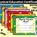 Physical Education Certificate, PE Certificates, Editable PE ...