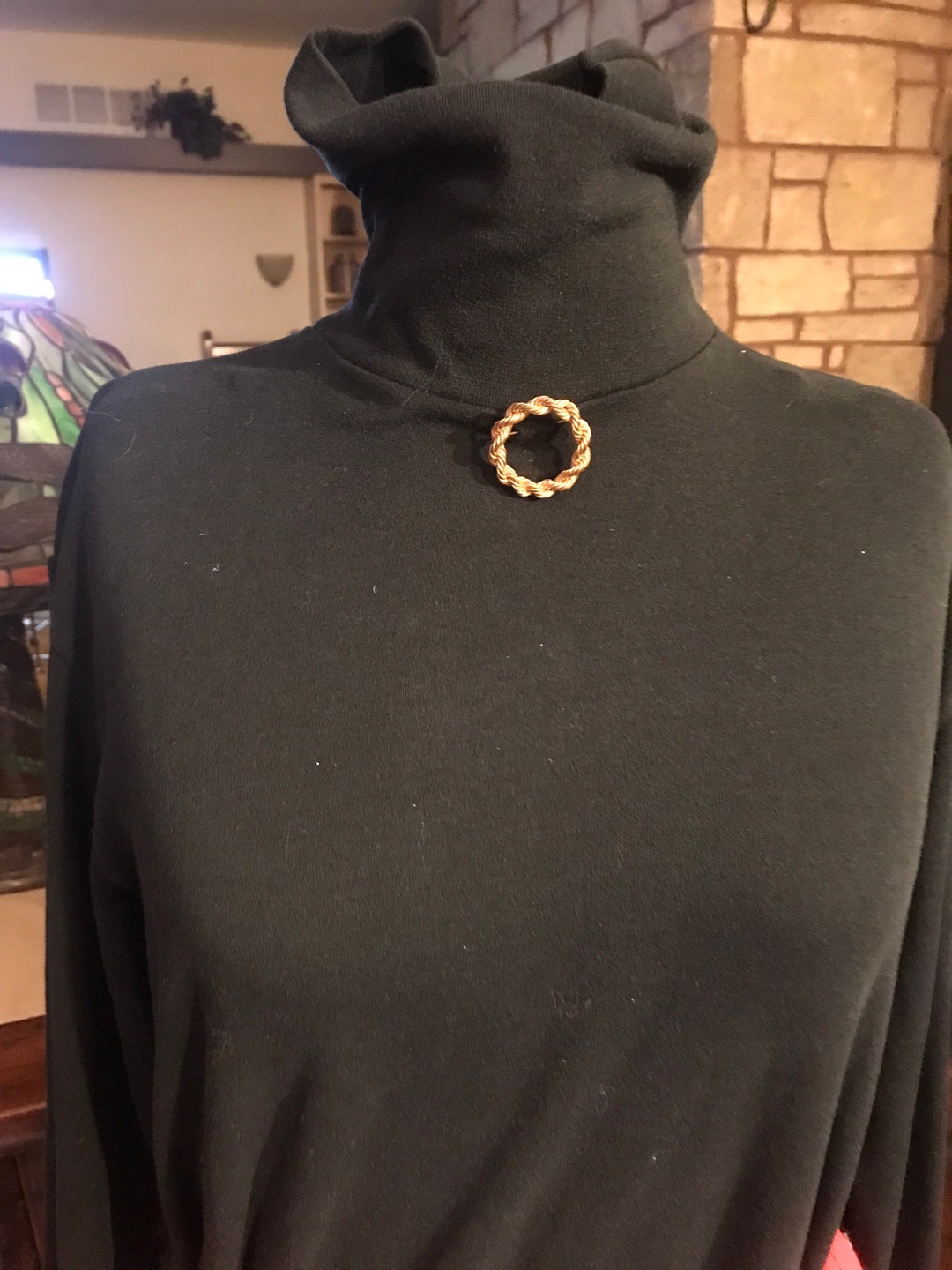 Retro 1960s Gold Filled Circle Pin - Etsy