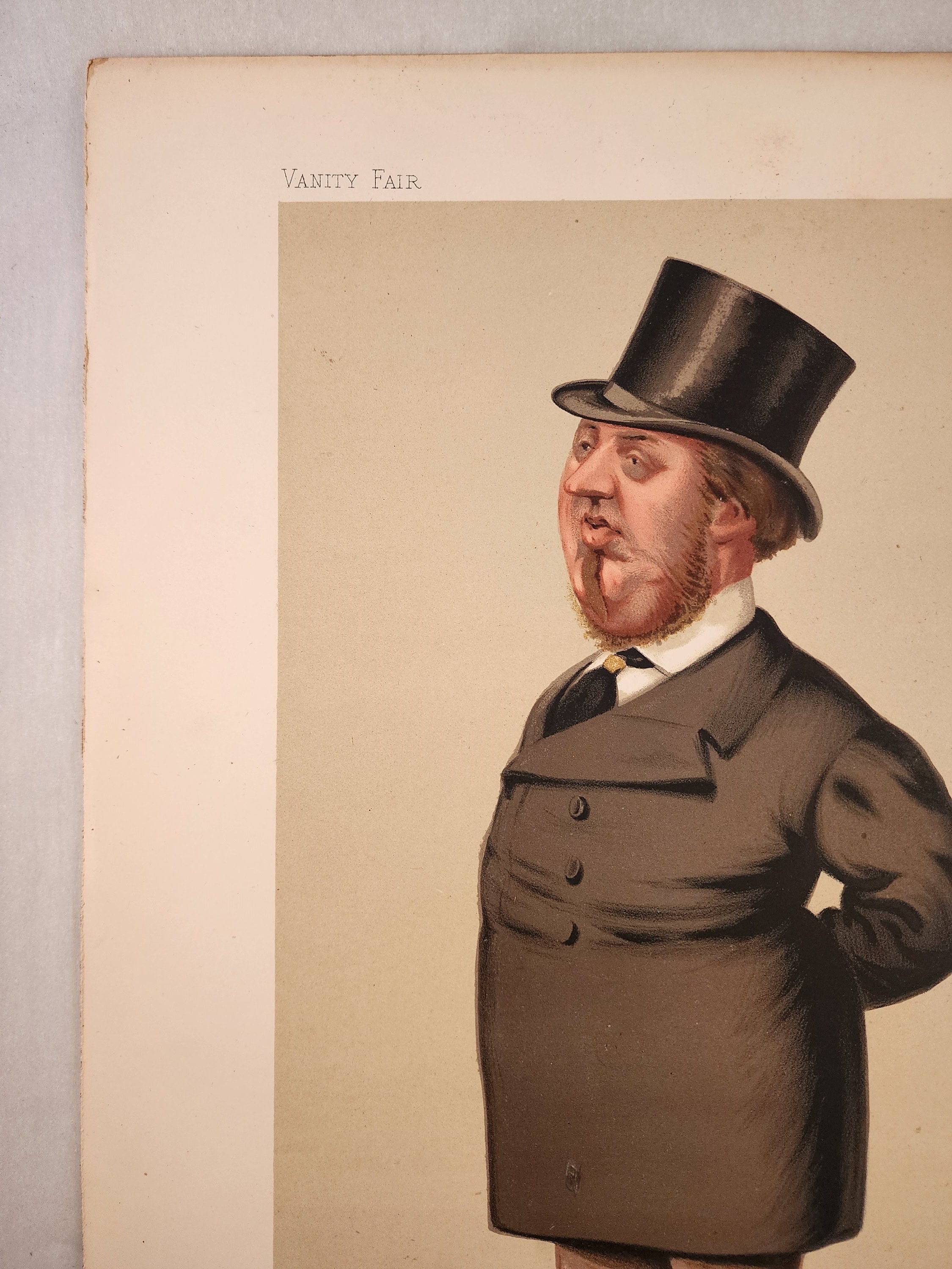 Original 1874 Vanity Fair Print: the Right Honourable George Sclater ...