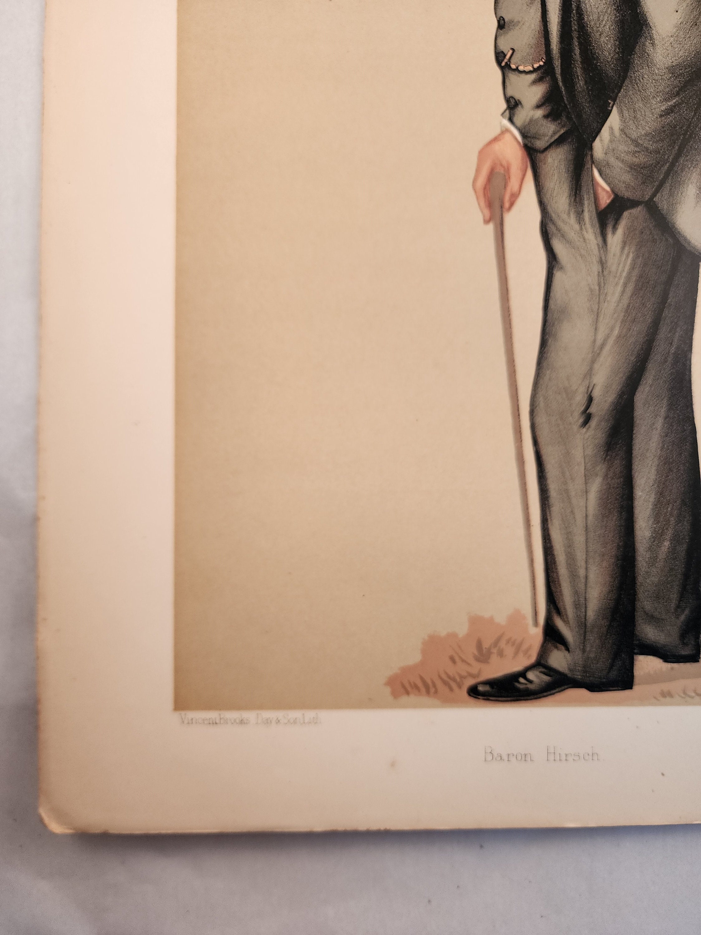 Original 1890 Vanity Fair Print: Baron Hirsch Men of the Day - Etsy