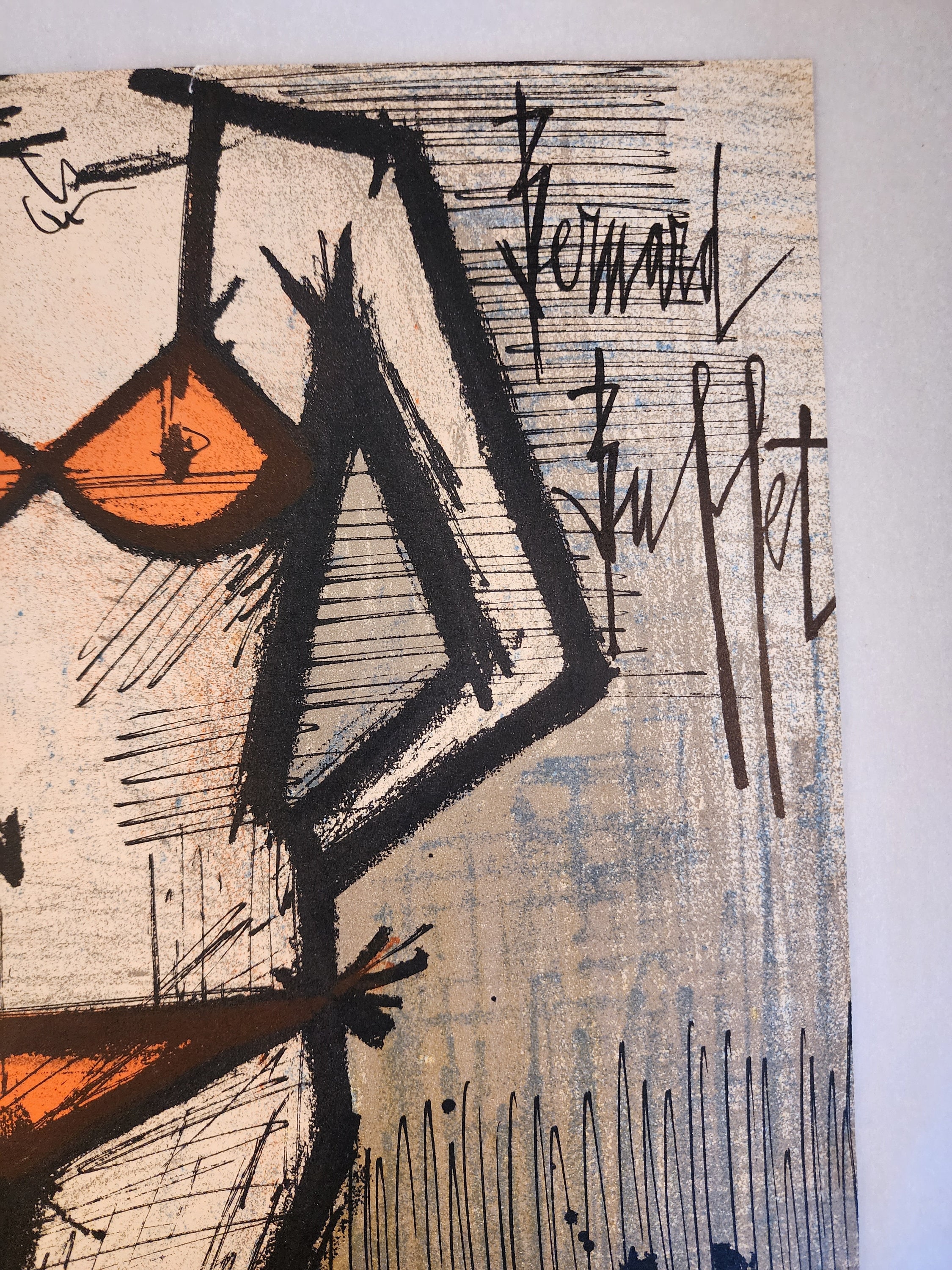 Vintage Print - Bernard Buffet Signed, Limited Lithograph of on the ...