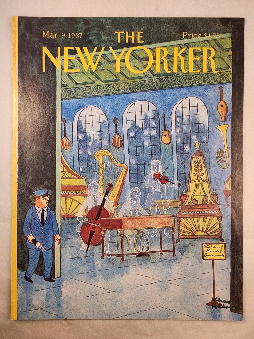 Original the New Yorker Magazine Mar. 9, 1987 [cover Only]: Historical ...
