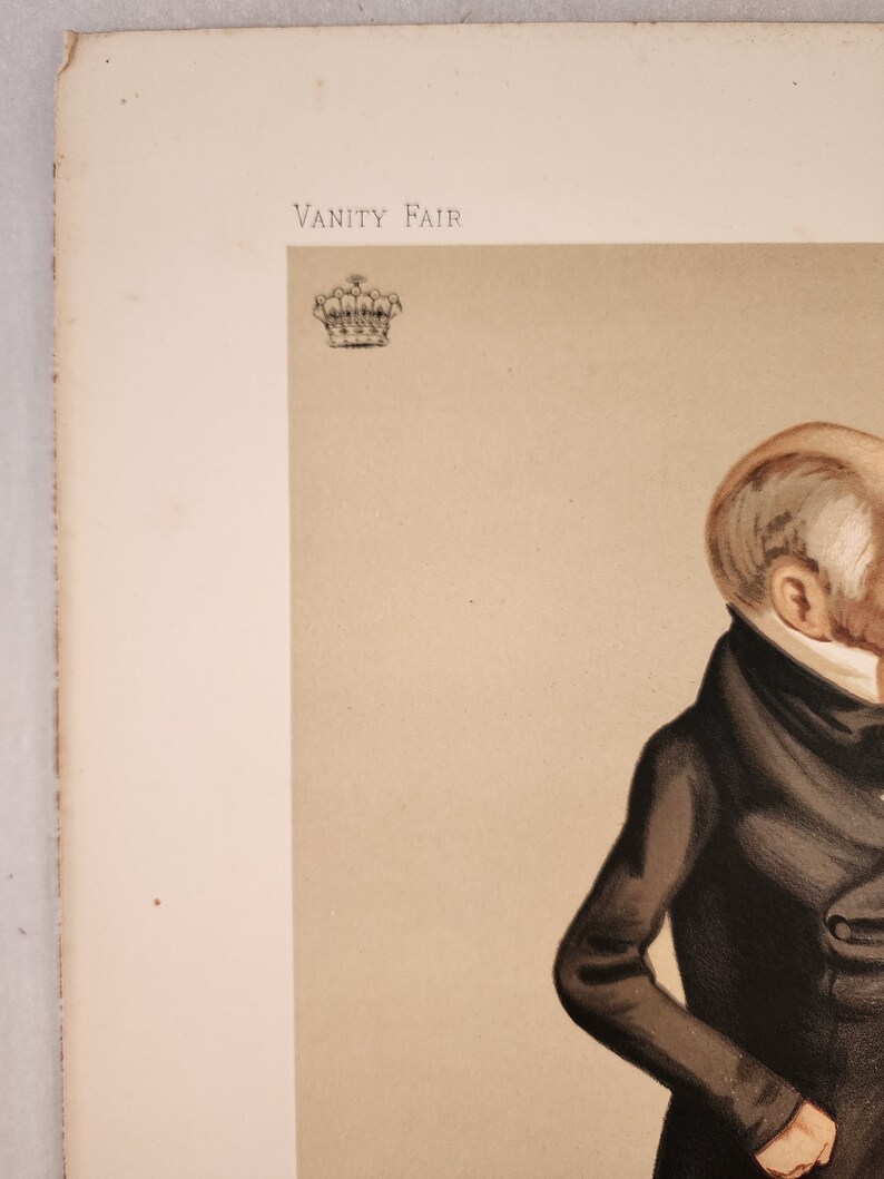 Original 1876 Vanity Fair Spy Print: the Earl of Powis, Statesmen, No ...