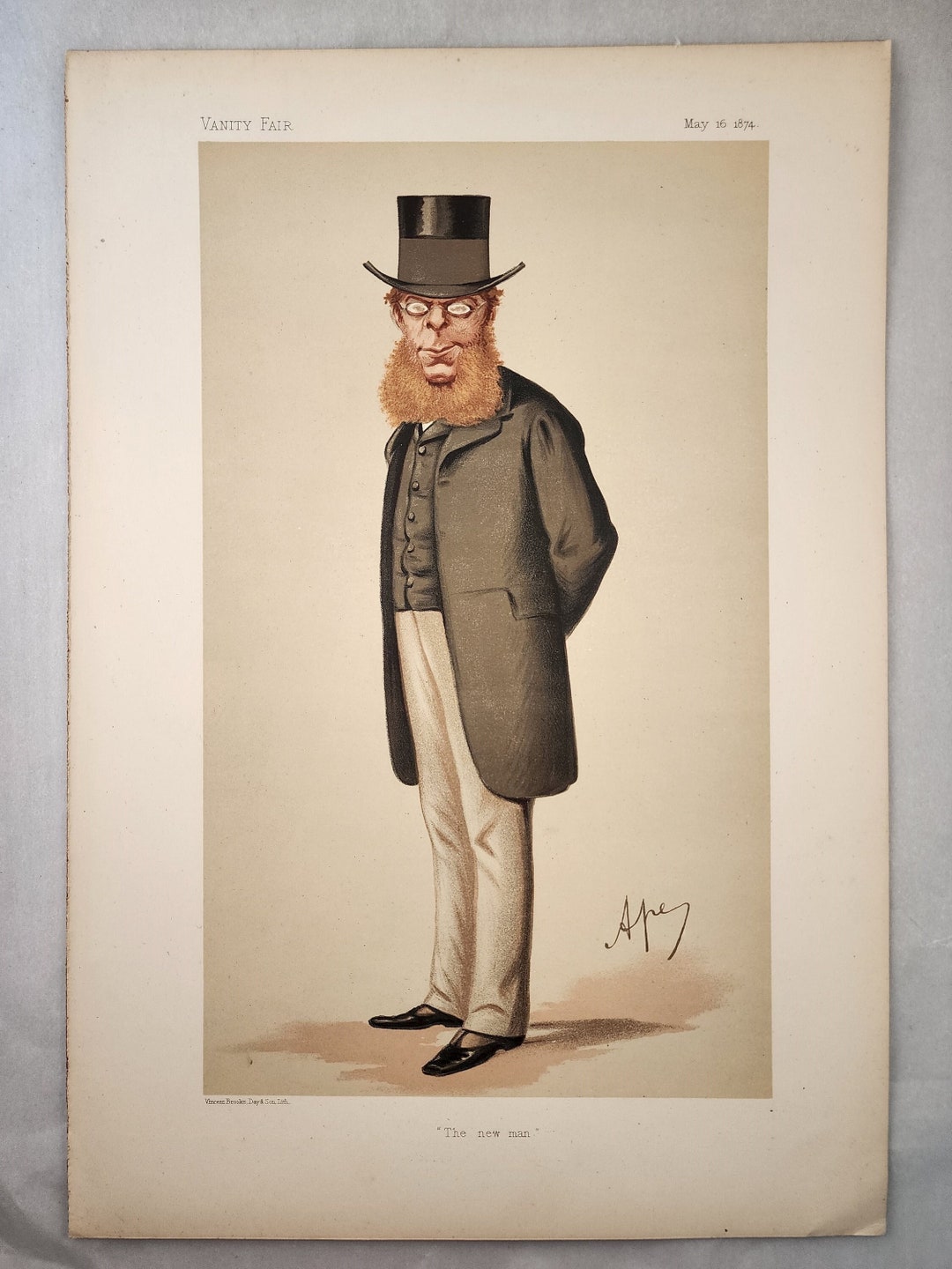 Original 1874 Vanity Fair Print: the Right Honourable Richard Assheton ...