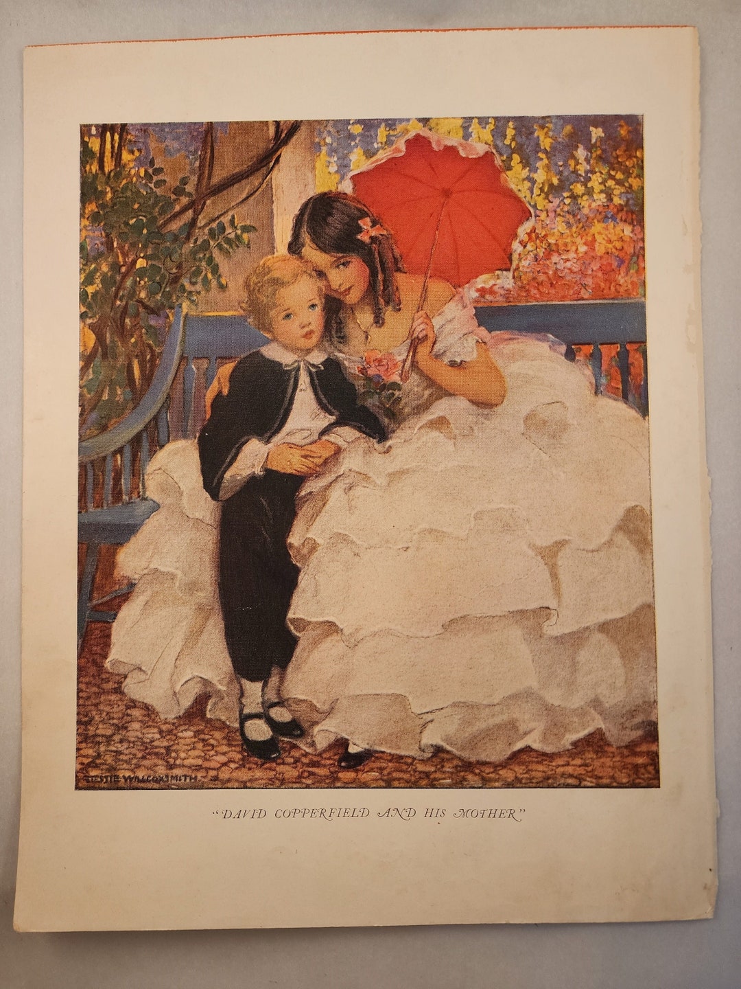 Vintage Children's Print: boys and Girls of Bookland David Copperfield ...