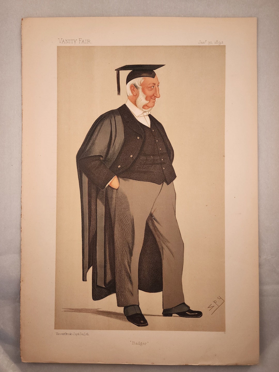 Original 1892 Vanity Fair Spy Print: the Rev. Edward Hale, M.A., F.R.G ...