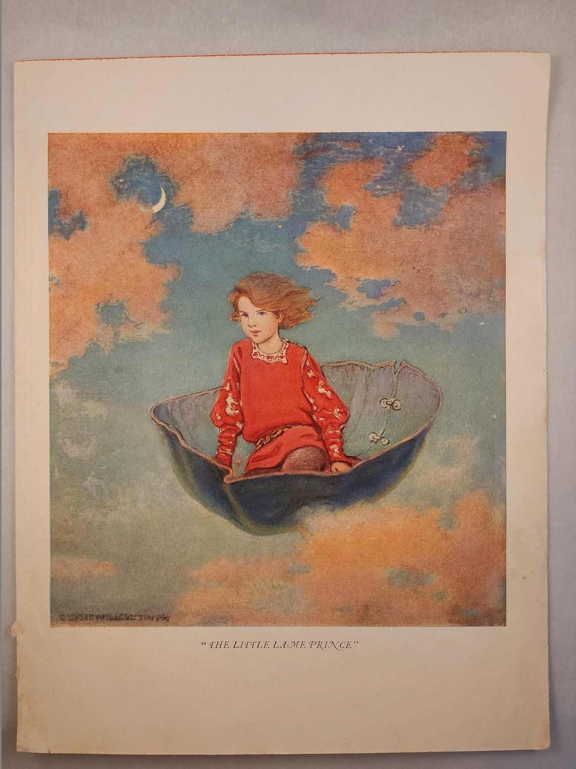 Vintage Children's Print: "boys and Girls of Bookland" the Little Lame ...