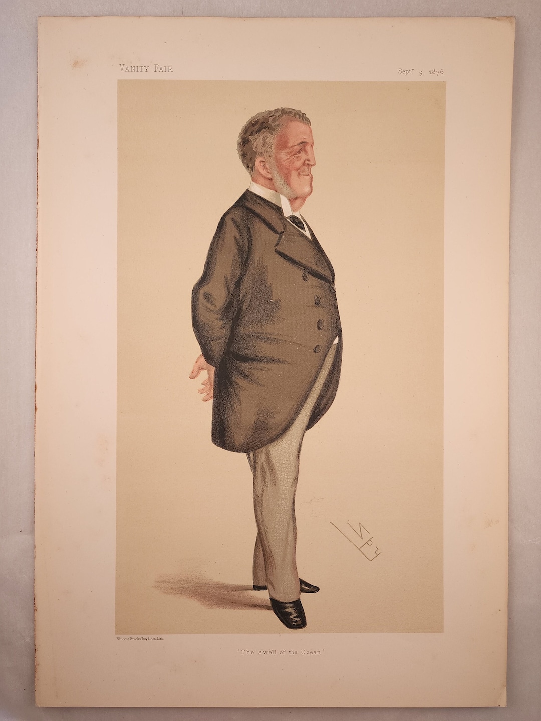 Original 1876 Vanity Fair Spy Print: Admiral Frederick Beauchamp Page ...