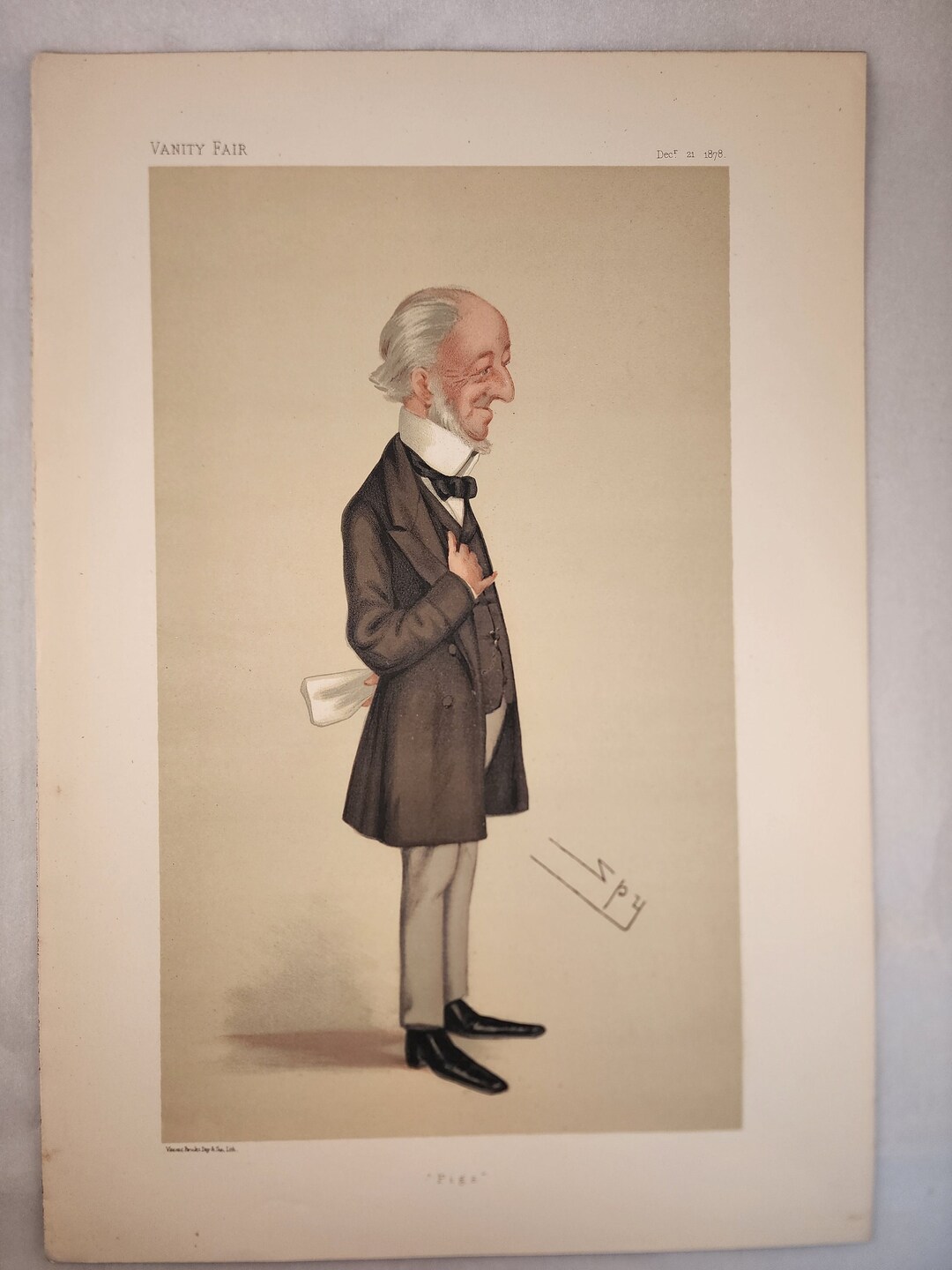 Original 1878 Vanity Fair Spy Print: Mr. Charles Seely, MP, Statesmen ...