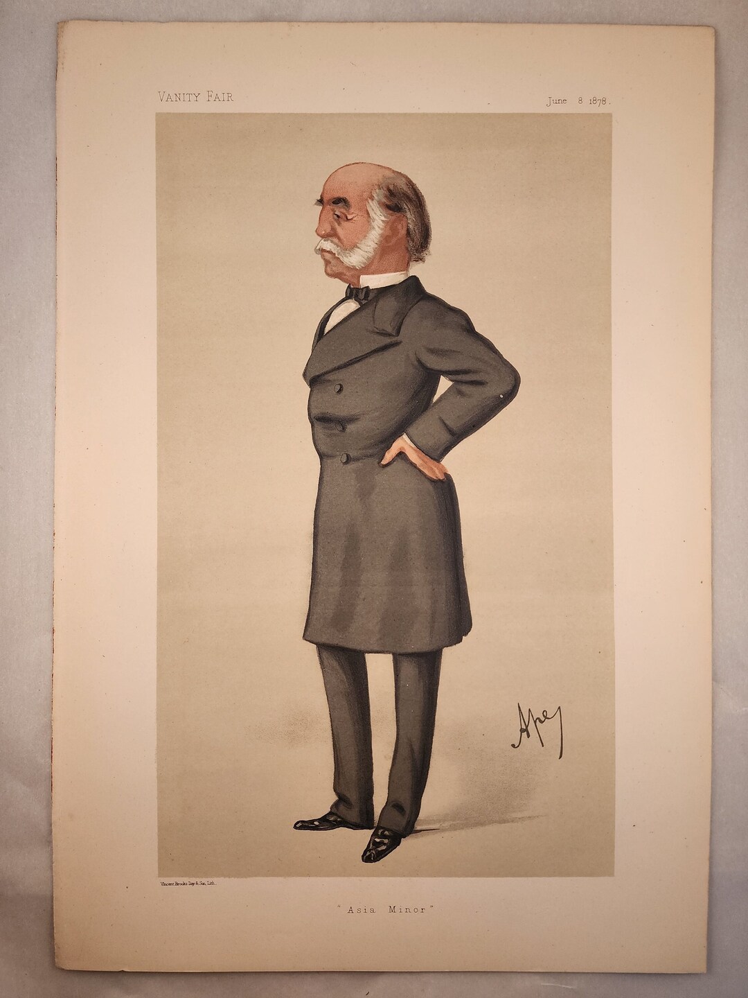 Original 1878 Vanity Fair Print: Lieut.- General Sir Arnold Burrows ...