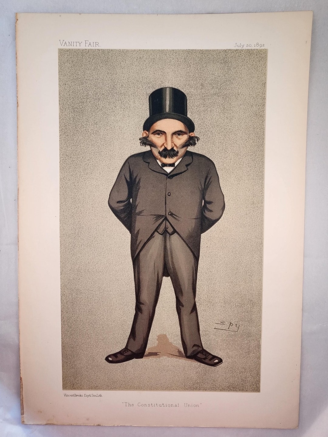 Original 1892 Vanity Fair Spy Print: Mr. Charles Wallwyn Radcliffe ...