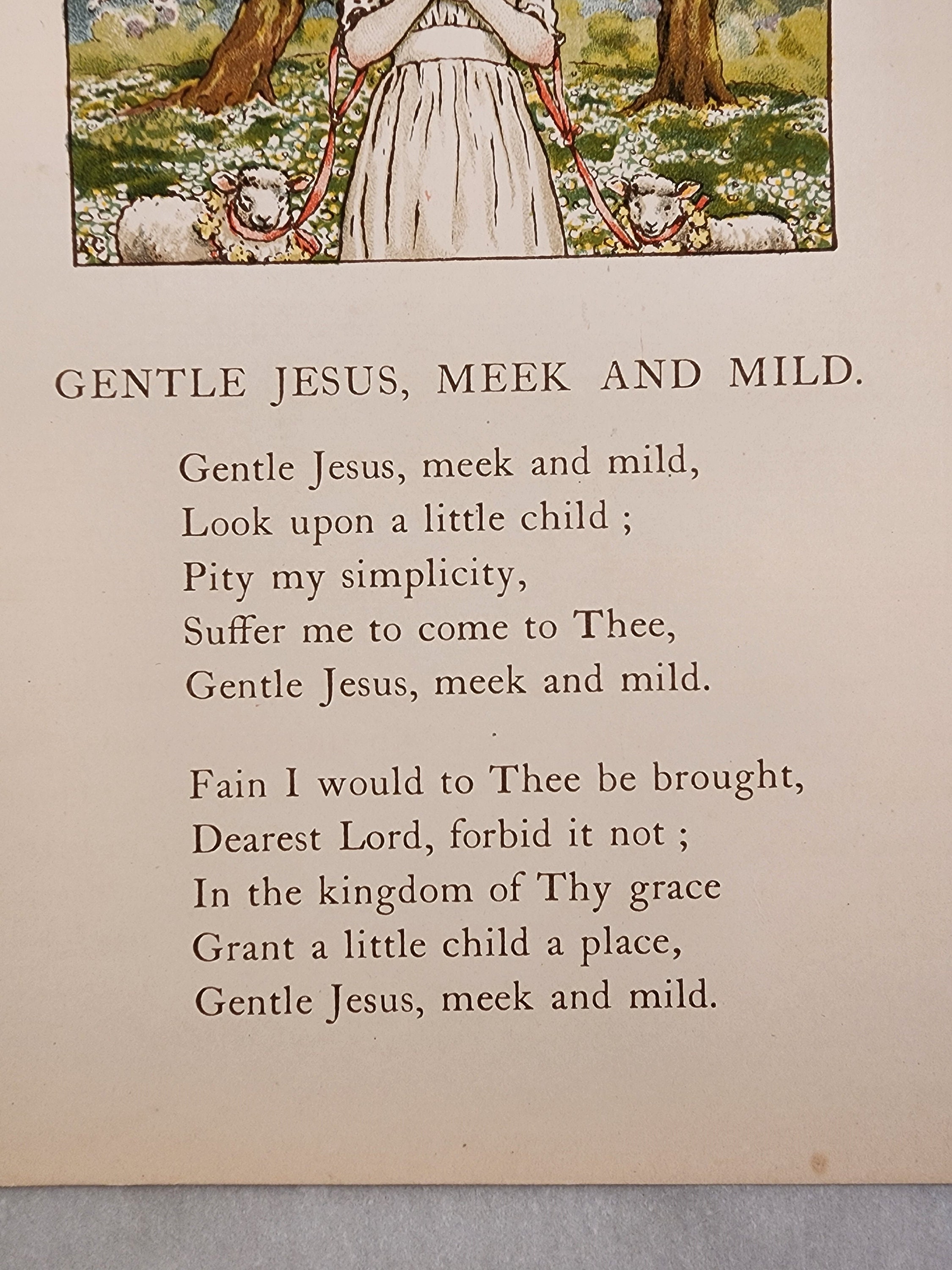 Vintage Children's Print: "the April Baby's Book of Tunes", Gentle ...