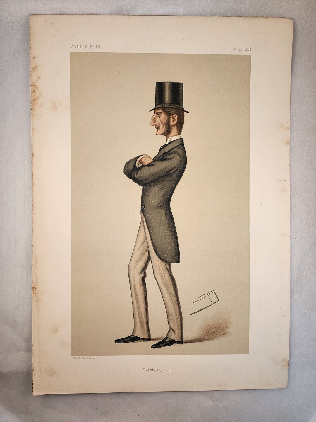 Original 1878 Vanity Fair Spy Print: Lord Claud John Hamilton, MP ...