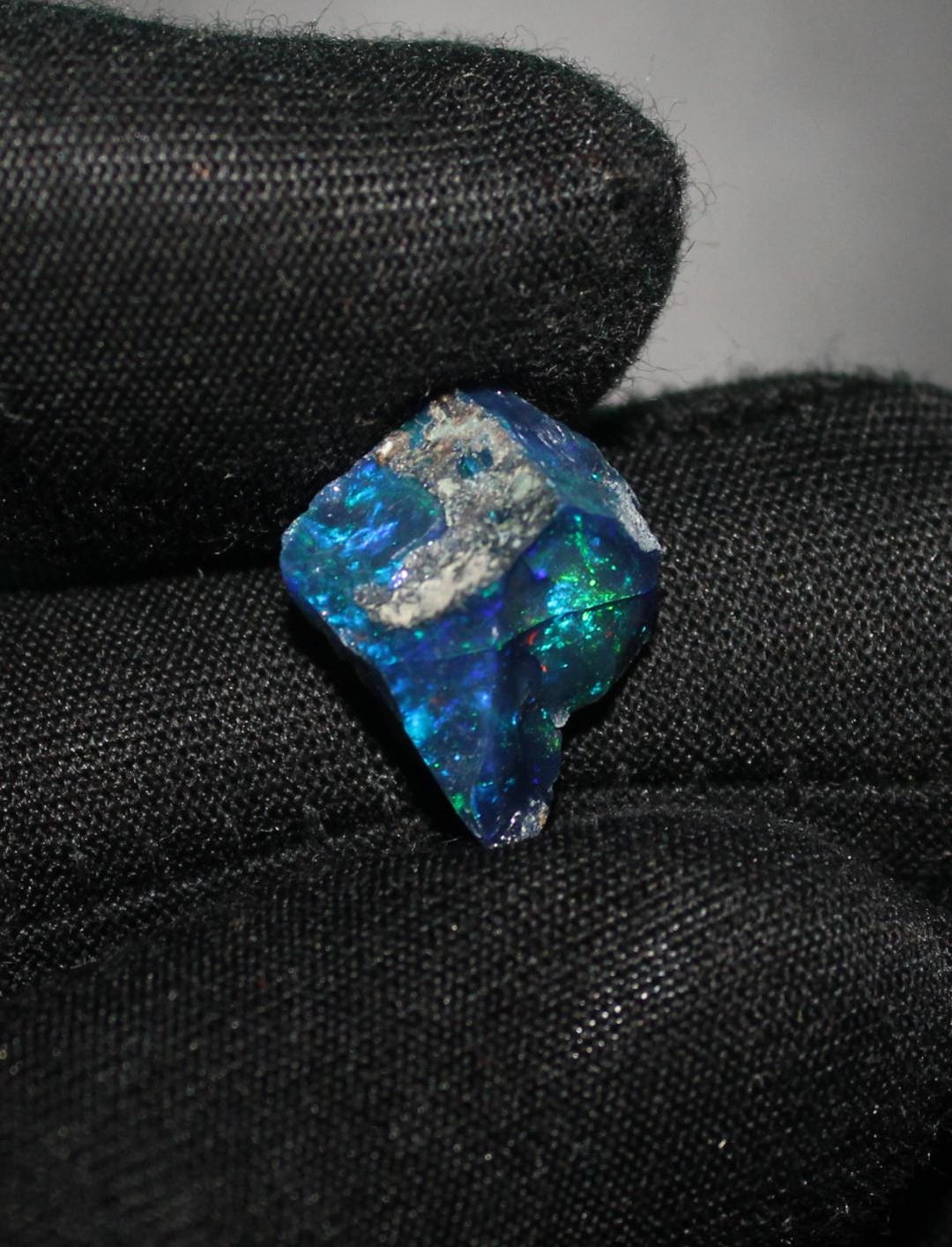 Black Opal Rough, Dry Ethiopian Black Opal Crystal, AAA Fire Opal ...