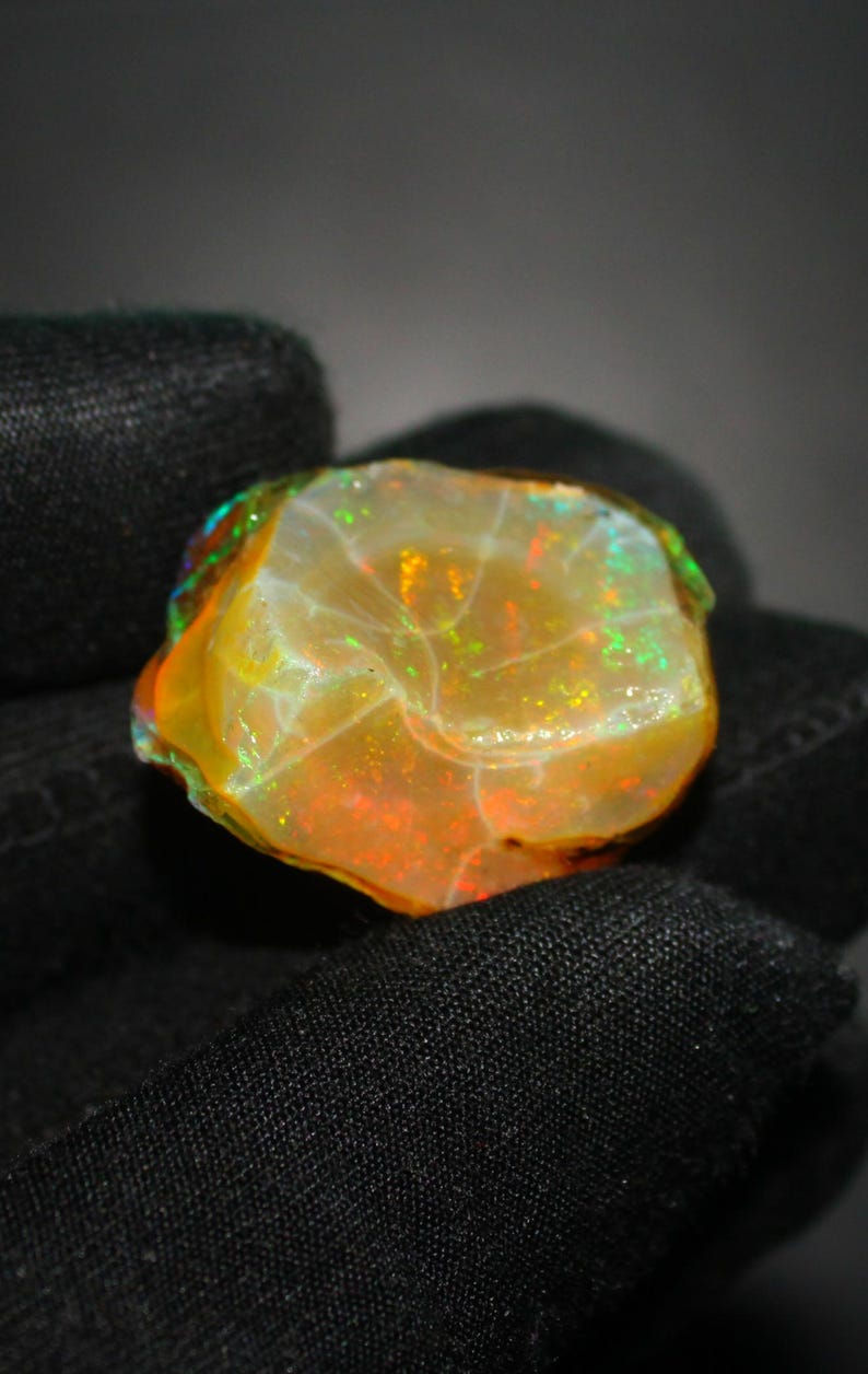Opal Raw, Ethiopian Opal Raw, Natural Opal Specimen, Welo Fire Opal ...
