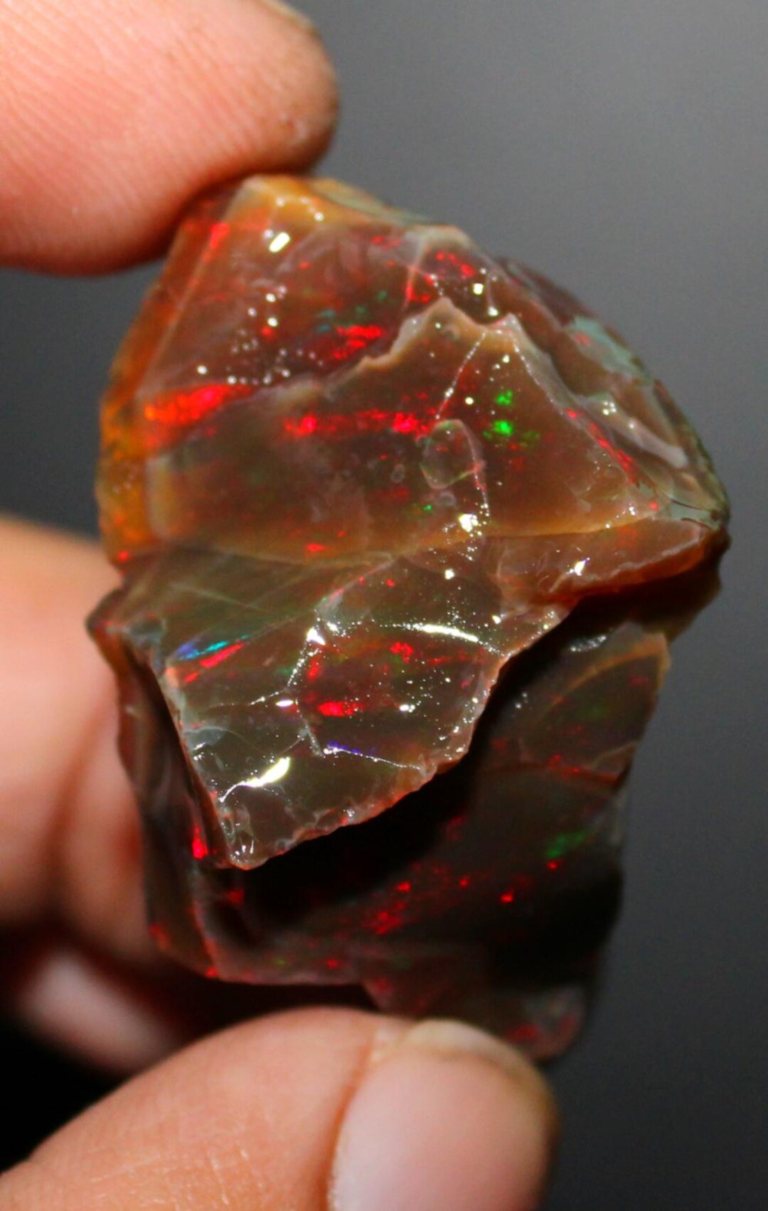 Natural Opal Rough, Welo Fire Large Ethiopian Raw Opal Crystal Loose ...