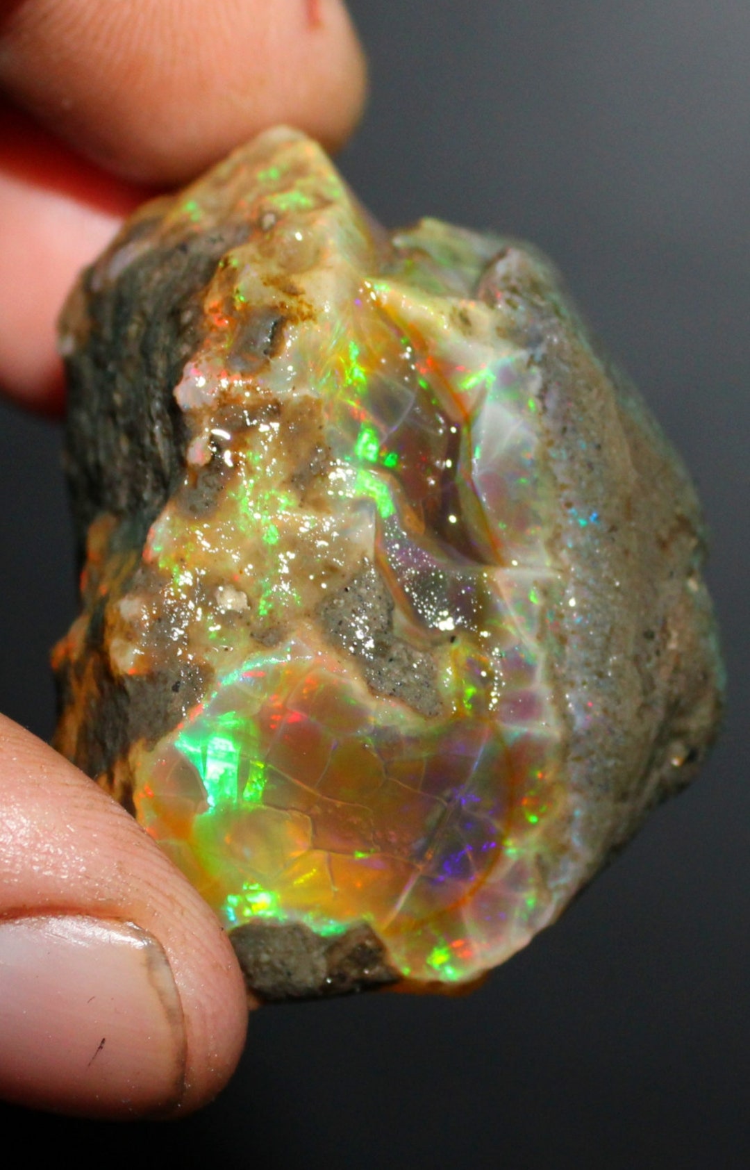 Opal Rough Multi Fire Opal Raw Natural Ethiopian Opal Rough Loose ...