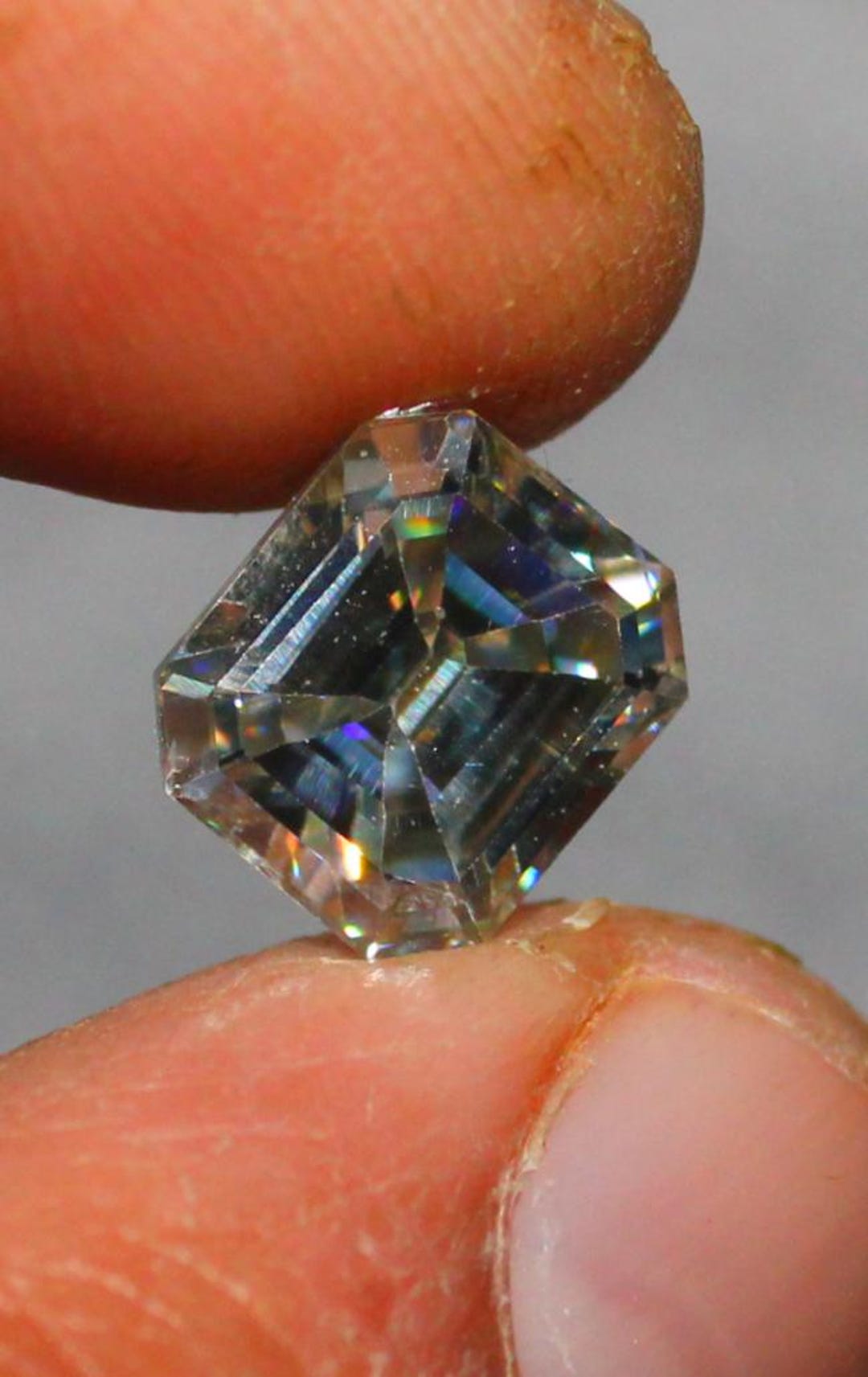 Moissanite Gemstone, Faceted Cut Moissanite, Loose Moissanite, Sterling ...