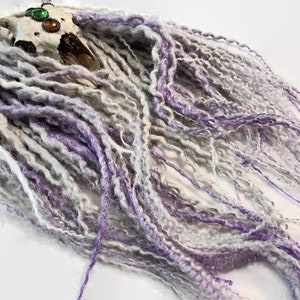 CURLY set of dreadlocks extensions. Synthetic de or se Grey | Etsy