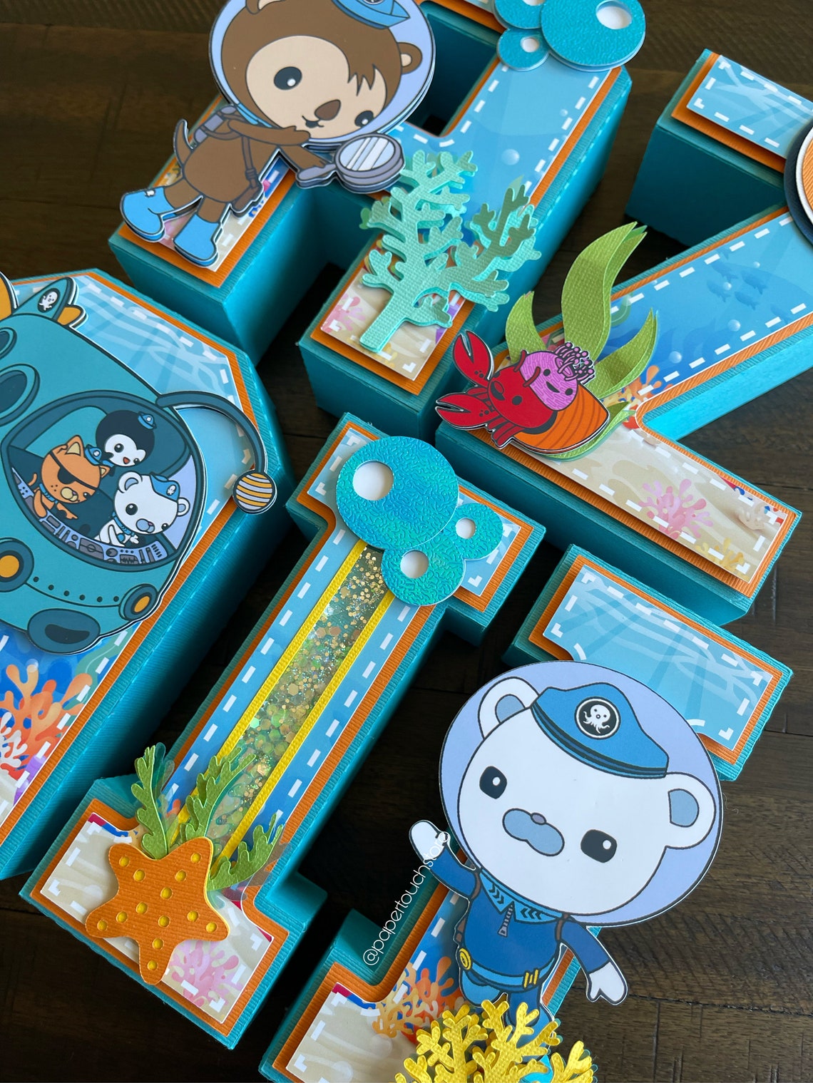 The Octonauts 3D Letters Custom 3D Letters Personalized | Etsy