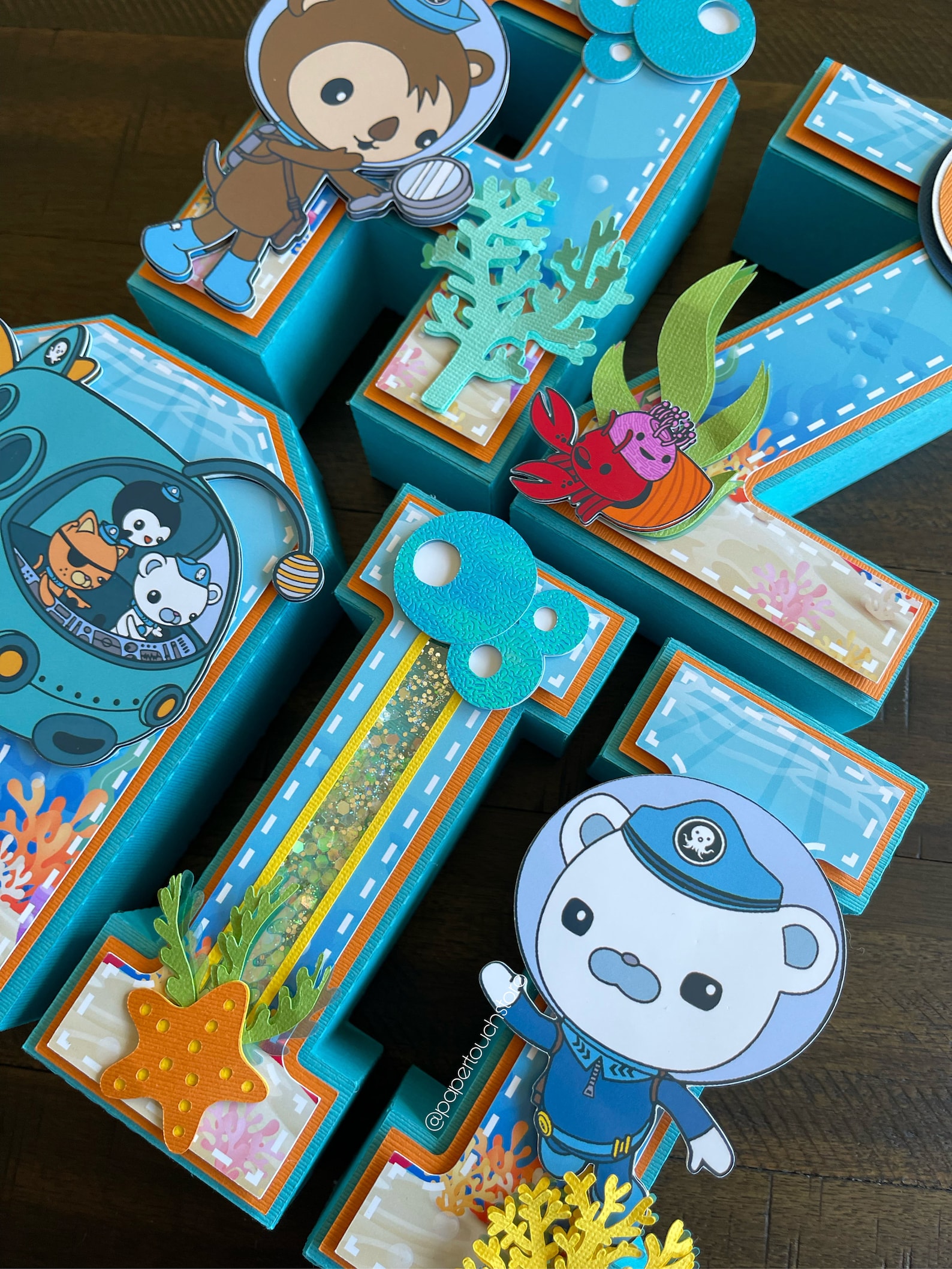 The Octonauts 3D Letters Custom 3D Letters Personalized - Etsy