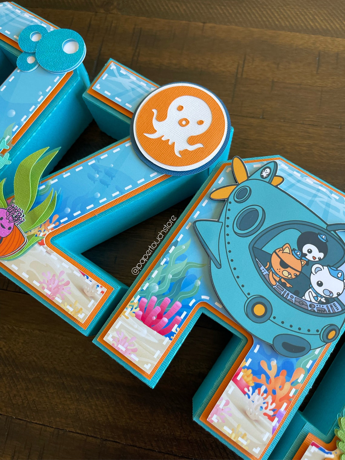 The Octonauts 3D Letters Custom 3D Letters Personalized | Etsy