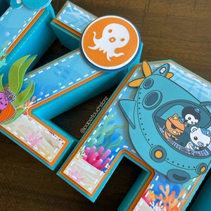 The Octonauts 3D Letters | Custom 3D Letters | Personalized Letters ...