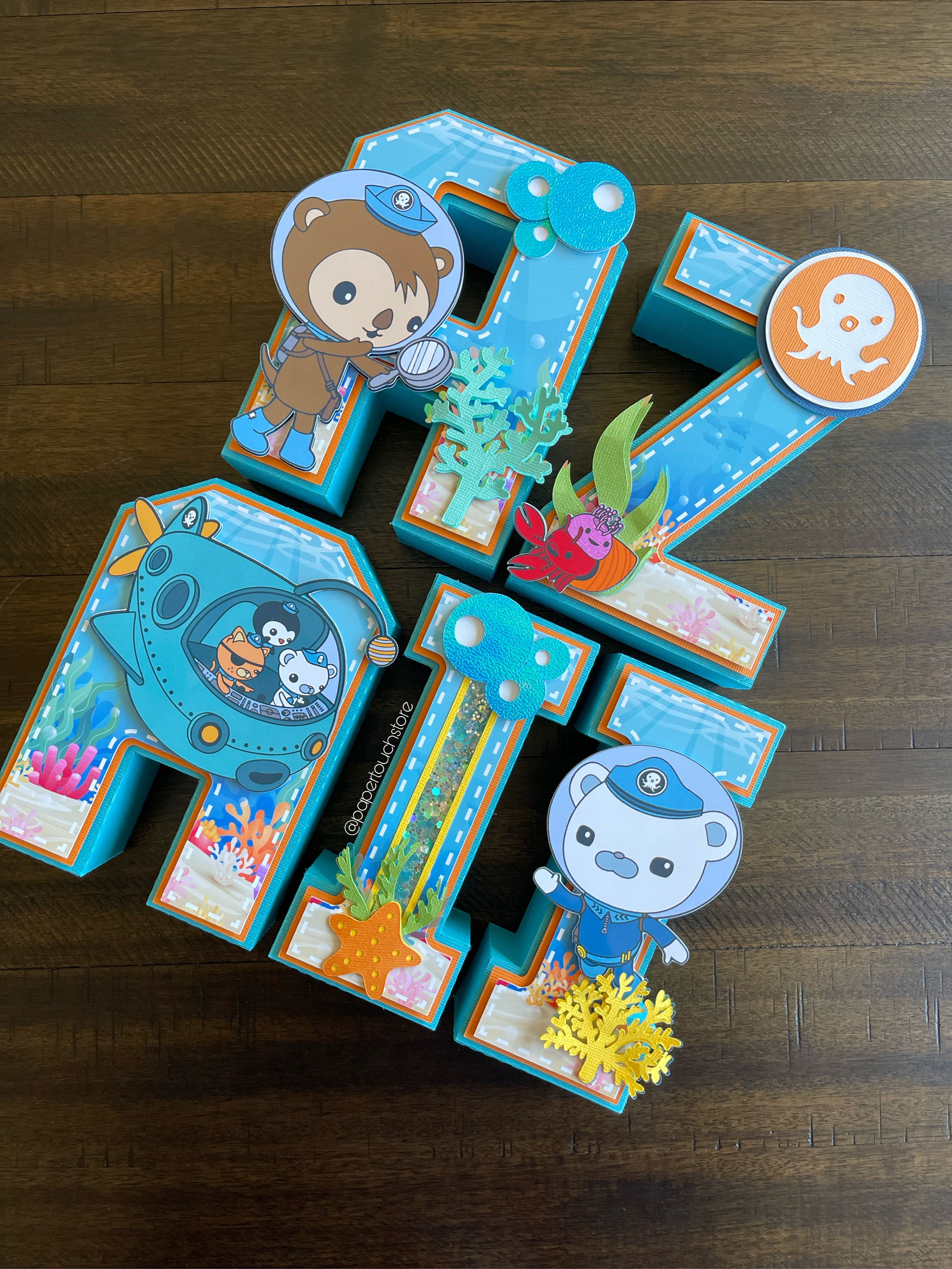The Octonauts 3D Letters Custom 3D Letters Personalized - Etsy