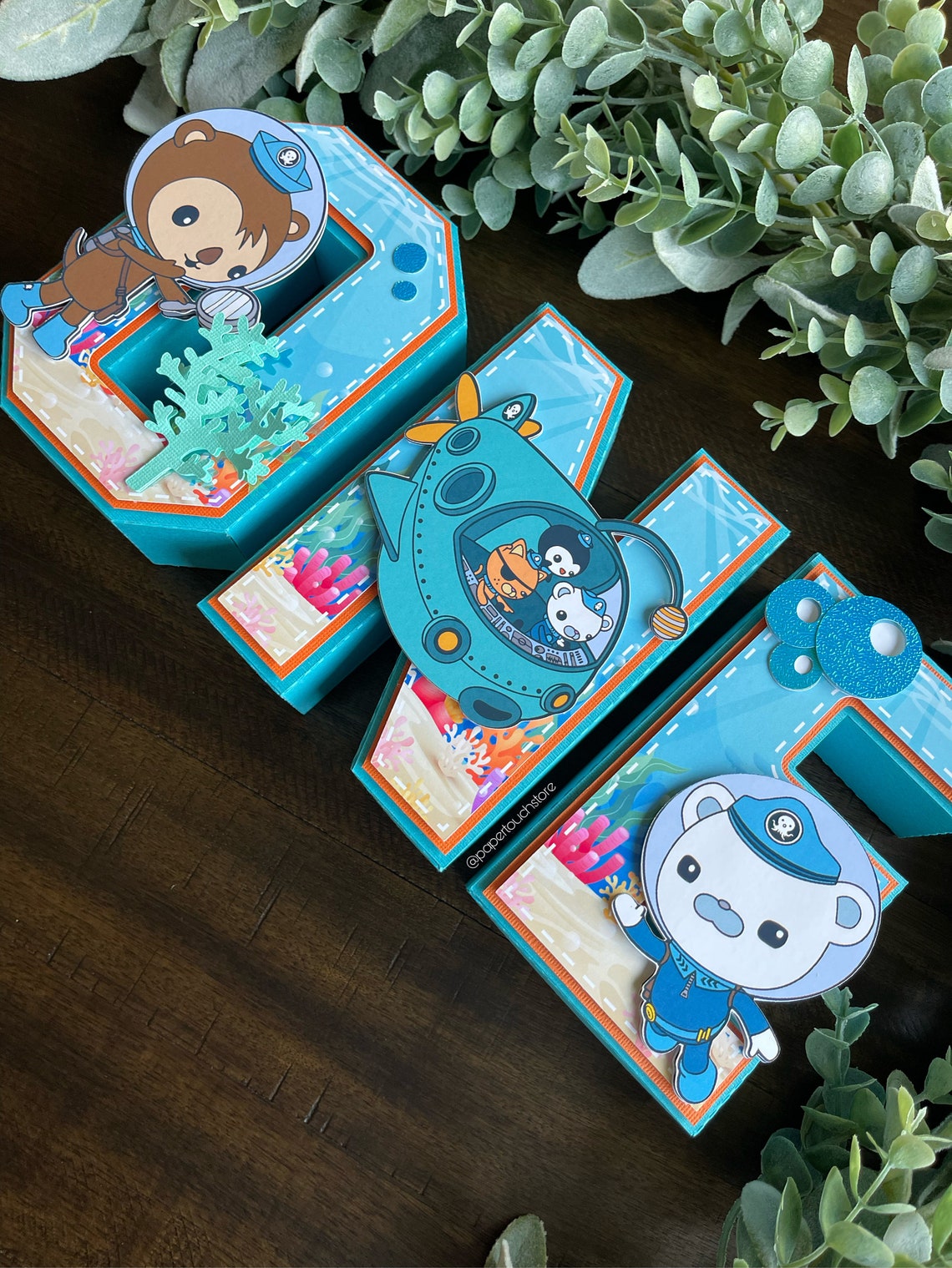 The Octonauts 3D Letters Custom 3D Letters Personalized - Etsy