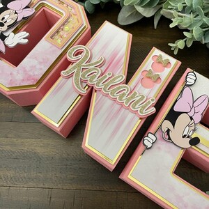 Minnie Mouse Fairy 3D Letters | Custom 3D Letters | Personalized ...