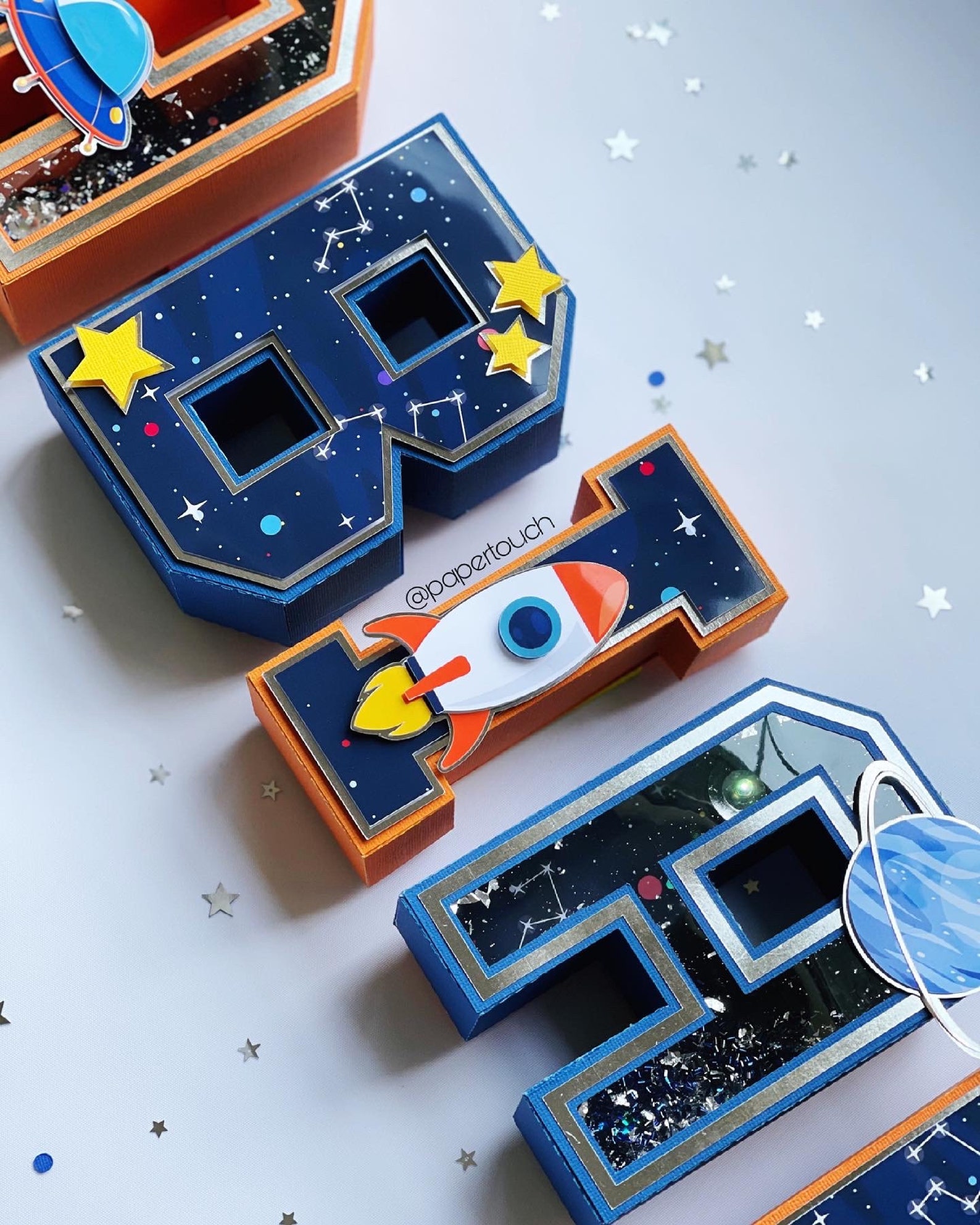 Outer Space 3D Letters Rocket Birthday Astronaut Party - Etsy