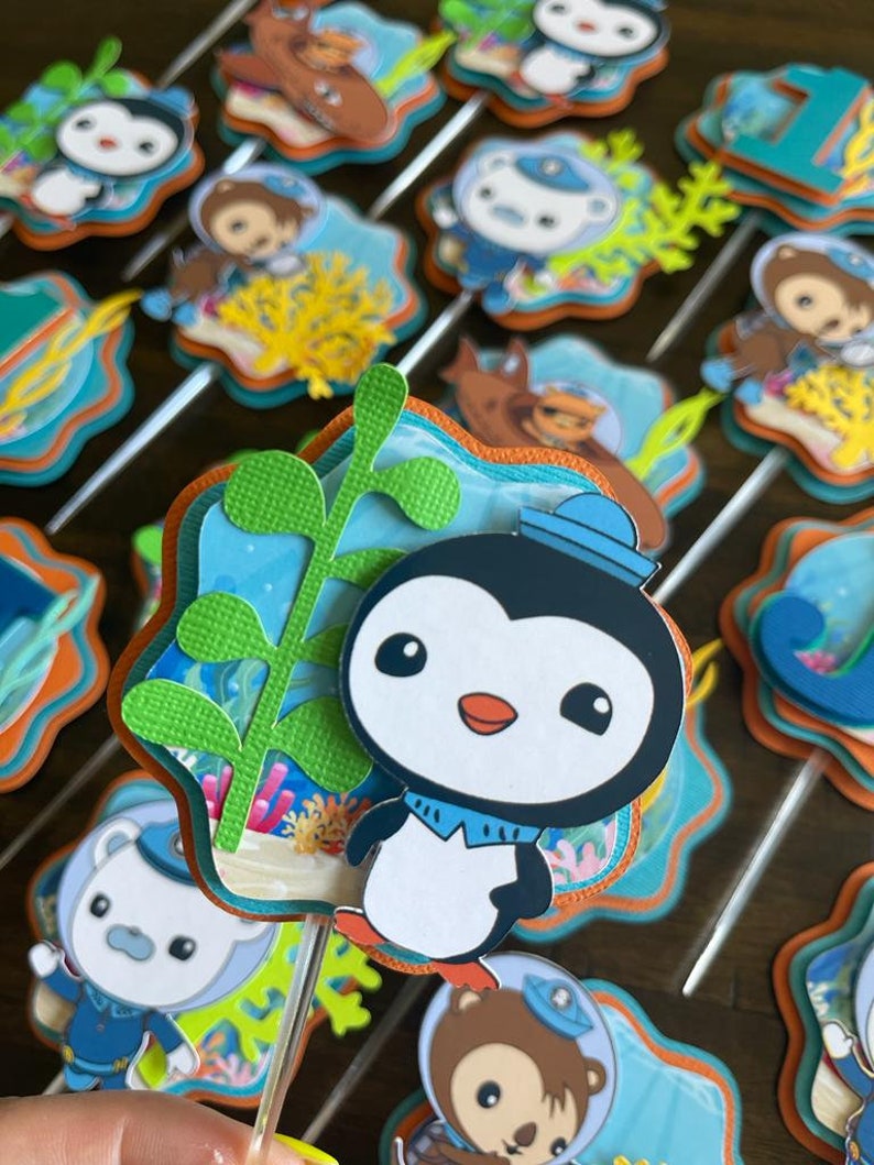The Octonauts Cupcake Toppers the Octonauts Toppers the - Etsy