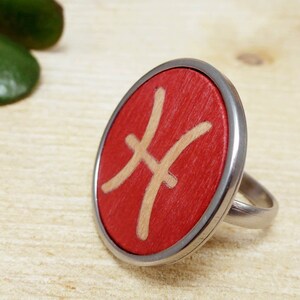 Taurus Symbol Ring, Wooden Rings for Women, Nature Lovers Ring ...