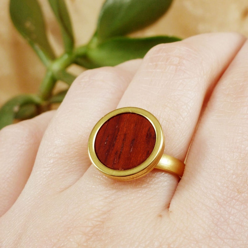 Wood Grain Ring - Etsy