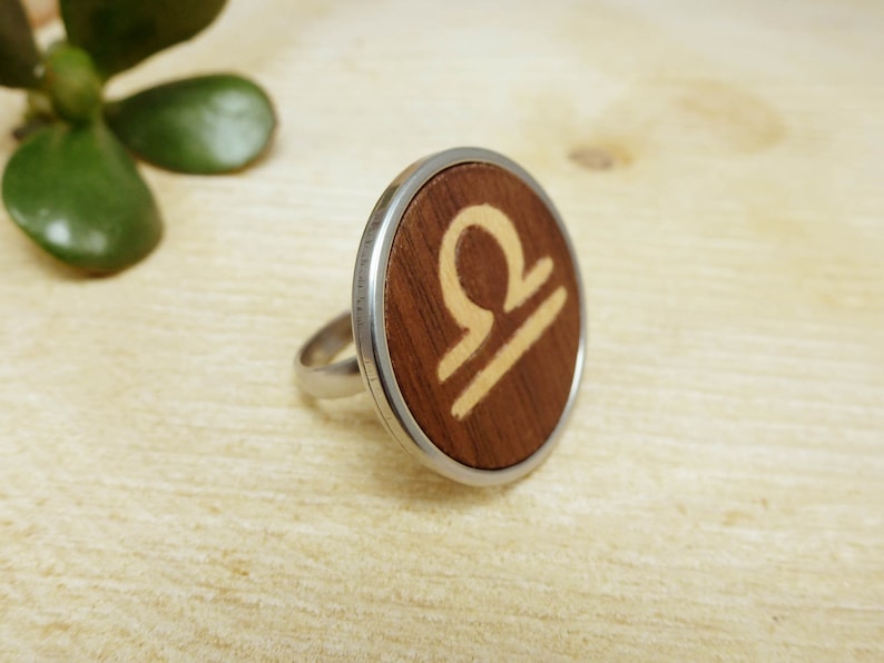 Libra Ring Women Love Environment Ring Libra Sign Ring - Etsy