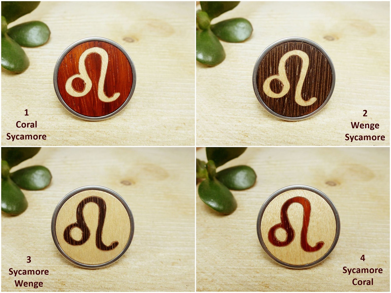 Women's Ring Leo Symbol Leo Zodiac Ring Wooden Ring Love - Etsy