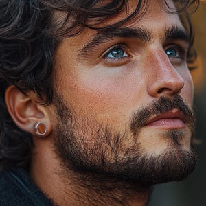 Wood Stud Earrings Men, Earthy Earrings Men, Mens Stud Earrings, Wooden ...