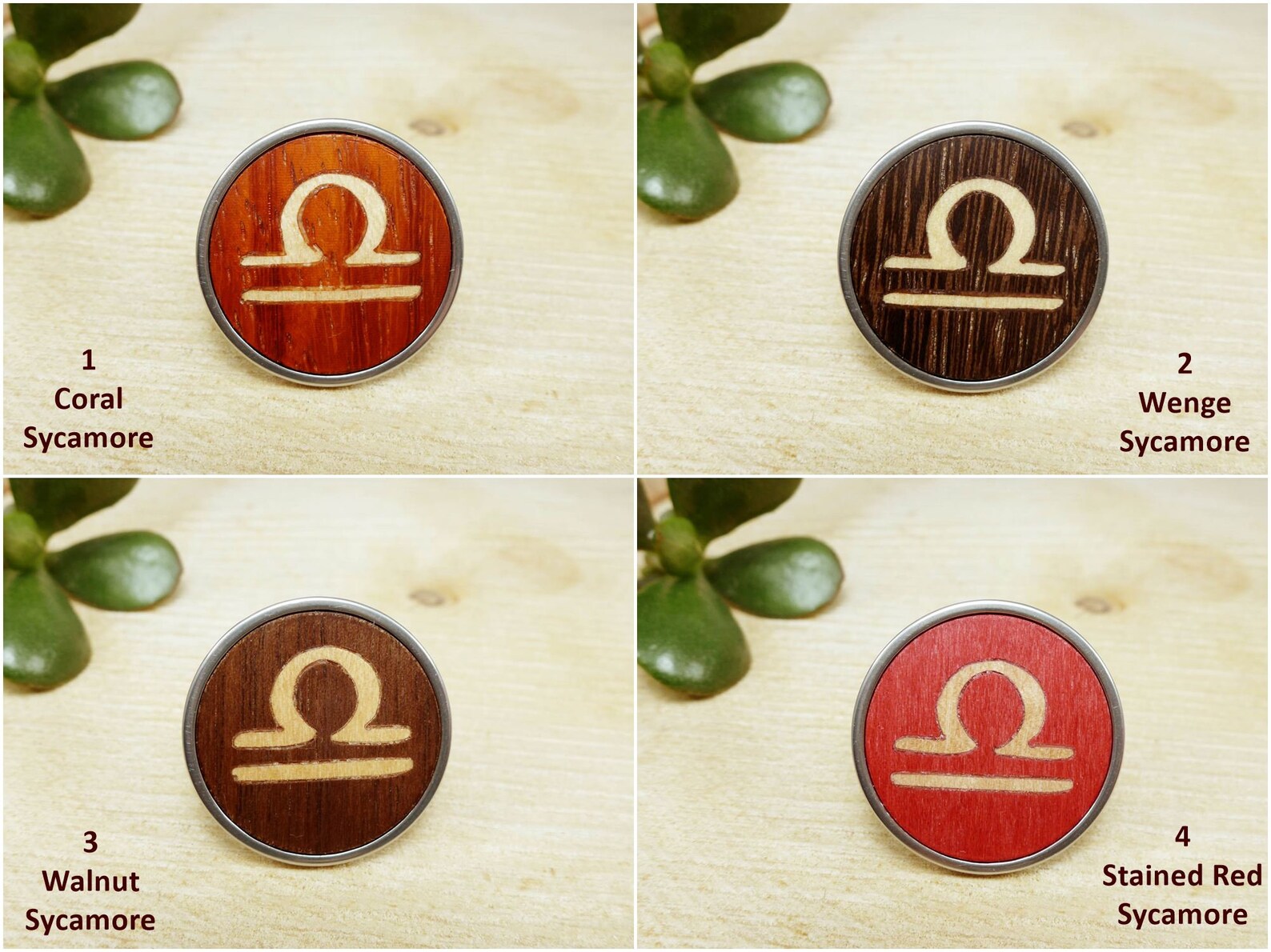 Libra Ring Women, Love Environment Ring, Libra Sign Ring, Handmade Wood ...