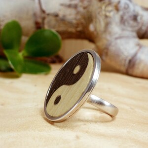 Yin Yang Ring, Yin Yang Wood Ring, Yin Yang Steel Ring, Yin Yang ...