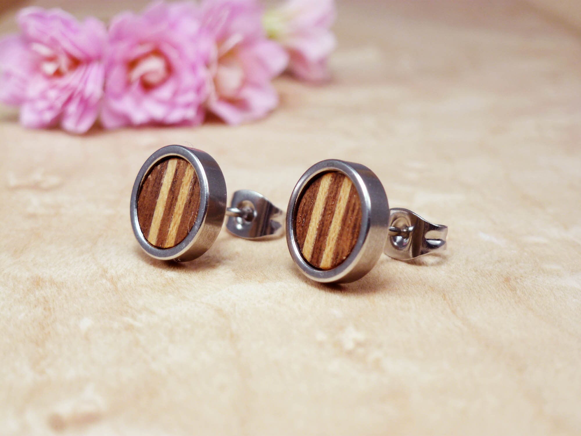 Mini Wooden Earrings Women, Small Earrings Unique, Design Earrings ...