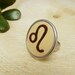 Women's Ring Leo Symbol Leo Zodiac Ring Wooden Ring Love - Etsy