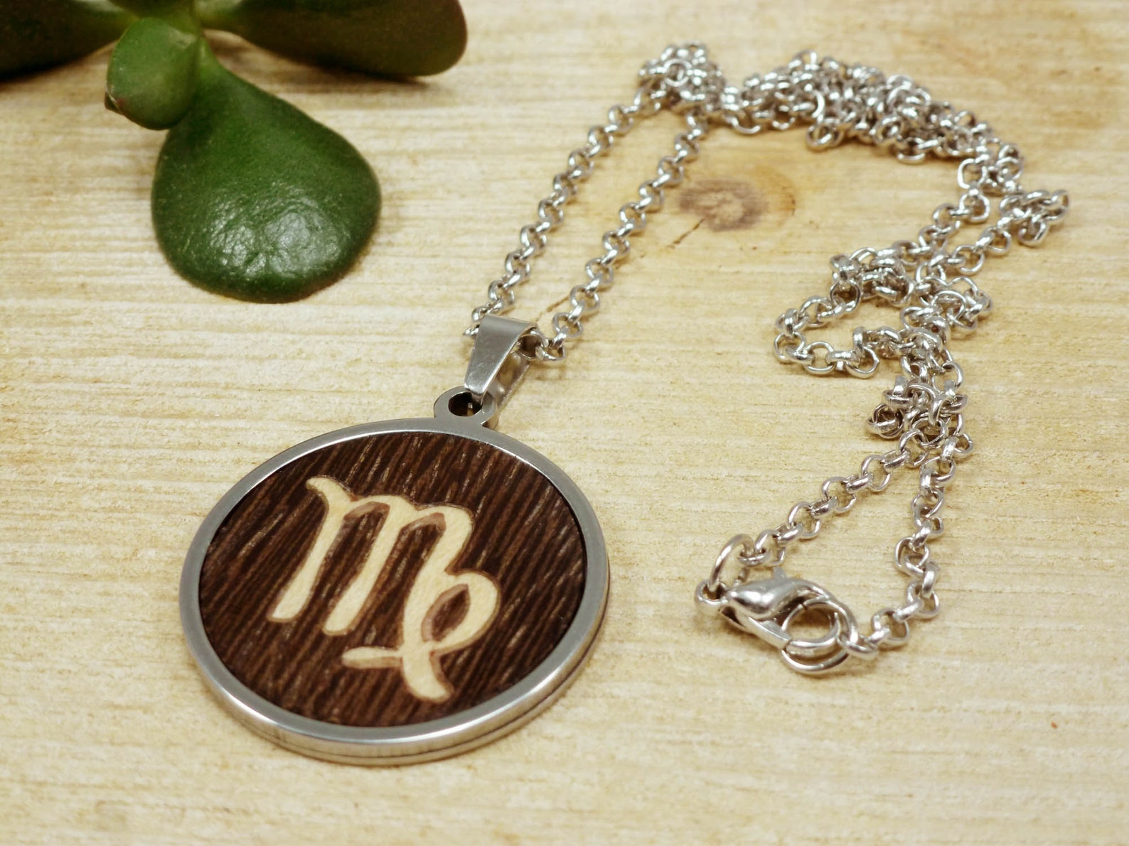Virgo Symbol Pendant Necklace Elegant Fine Necklace Virgo - Etsy