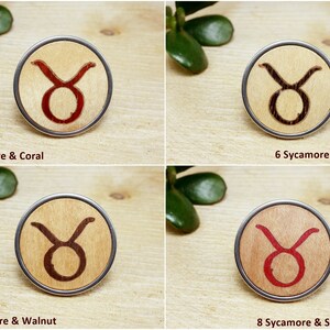 Taurus Symbol Ring, Wooden Rings for Women, Nature Lovers Ring ...