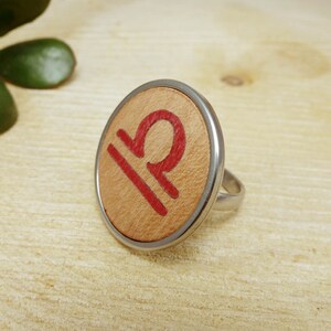 Libra Ring Women, Love Environment Ring, Libra Sign Ring, Handmade Wood ...