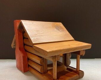 Log Cabin Piggy Bank | Etsy