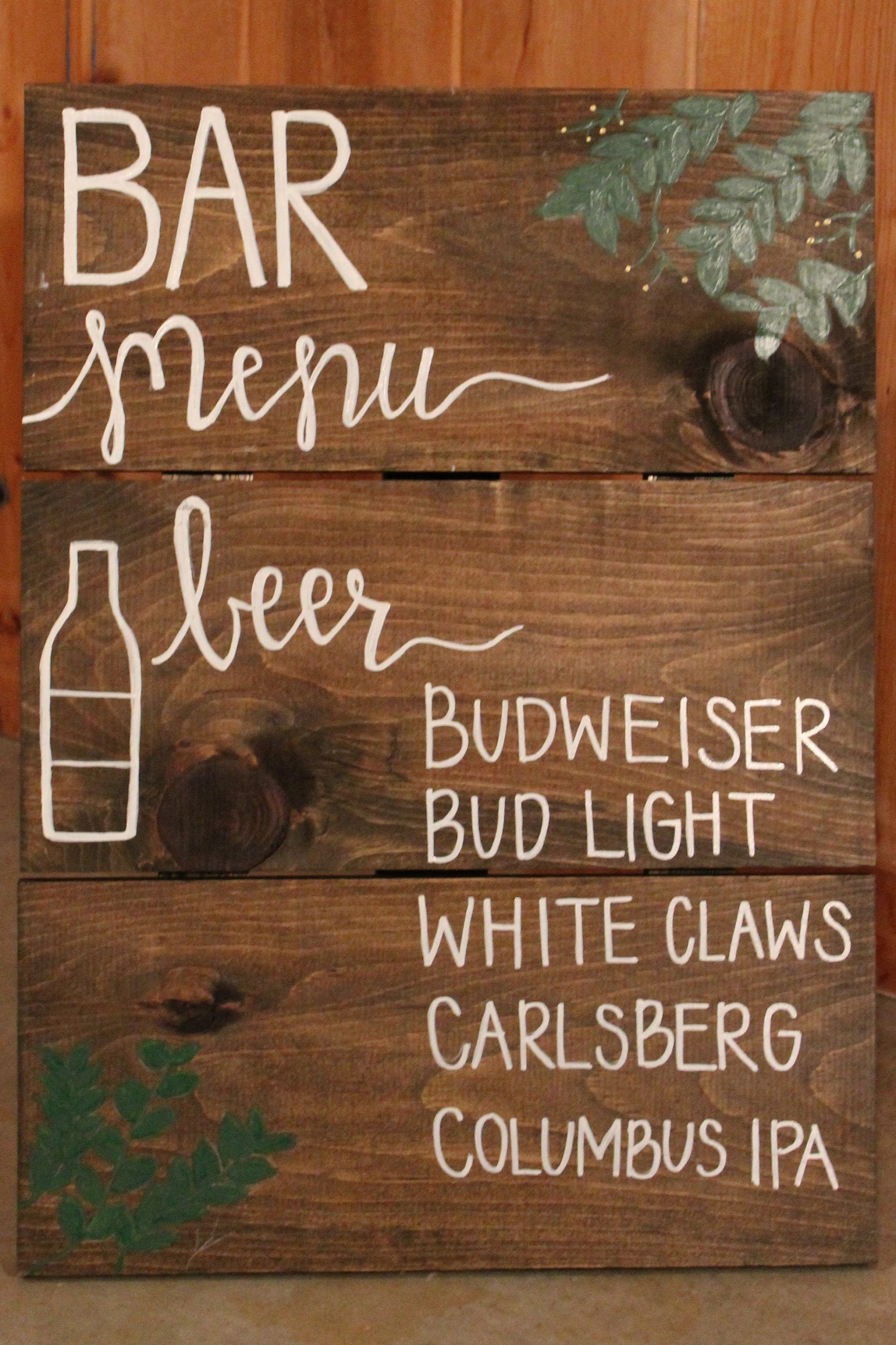 Bar Menu Sign - Etsy