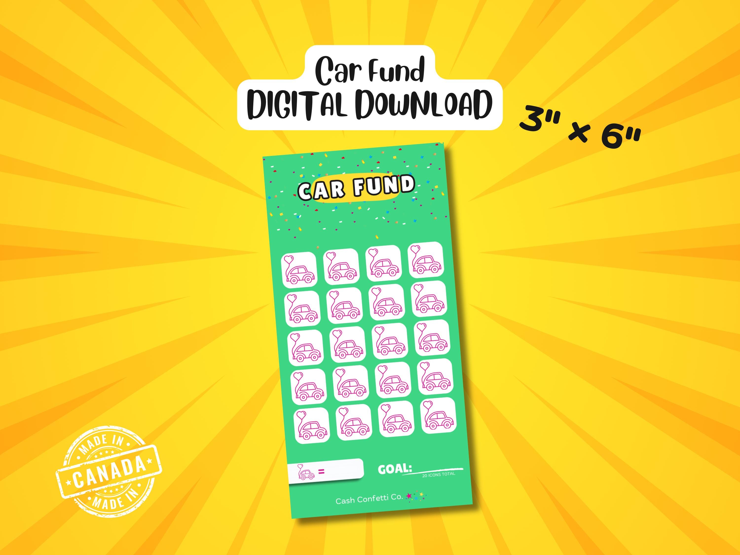 Car Fund Savings Tracker - Printable PDF - Etsy